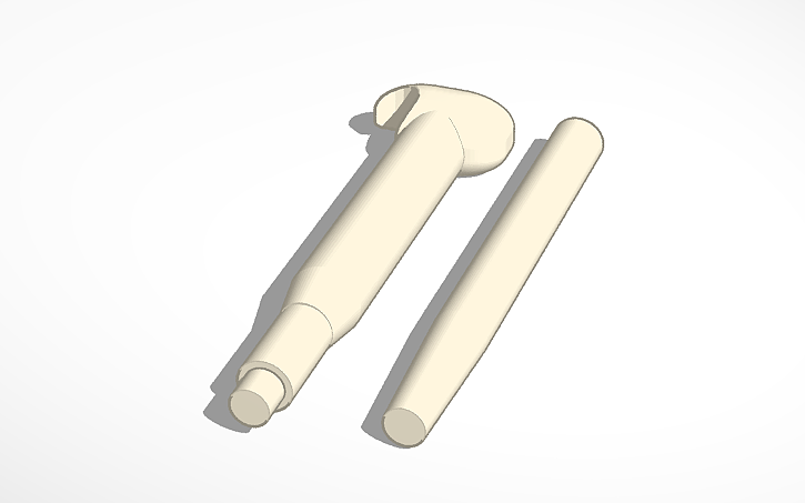 3D design Voldemort wand - Tinkercad