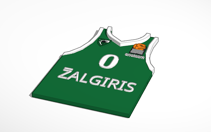 3D design zalgiris shirt - Tinkercad