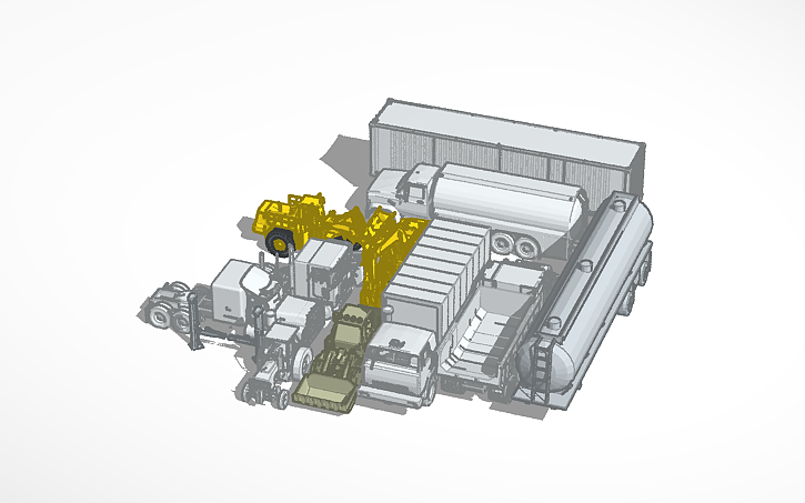 3D design Heavy Machinery - Tinkercad