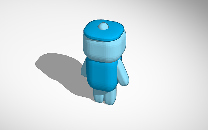 3D design Blue Human - Tinkercad