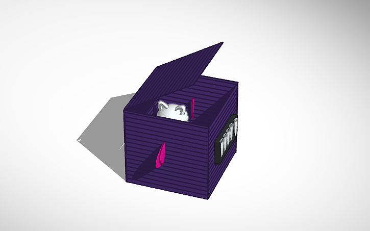 3D design Monster Bin - Tinkercad