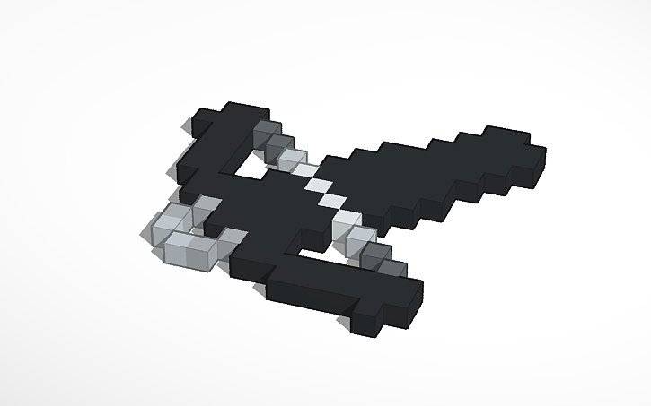 3D design Minecraft Shadow Crossbow - Tinkercad
