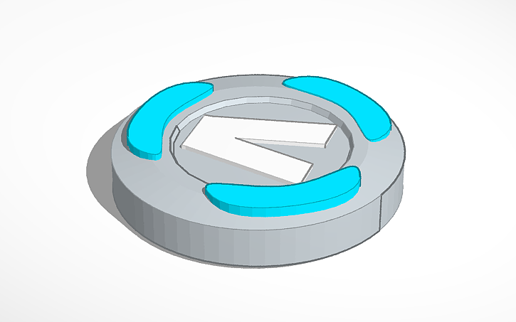 3D design vbuck - Tinkercad