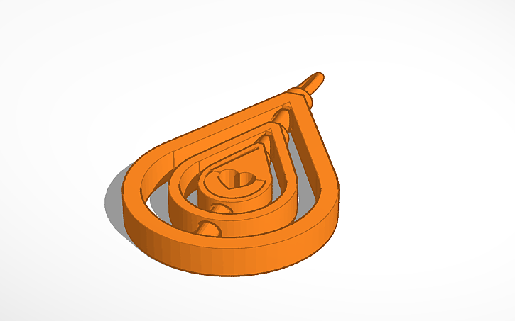 3D design movable keychain - Tinkercad