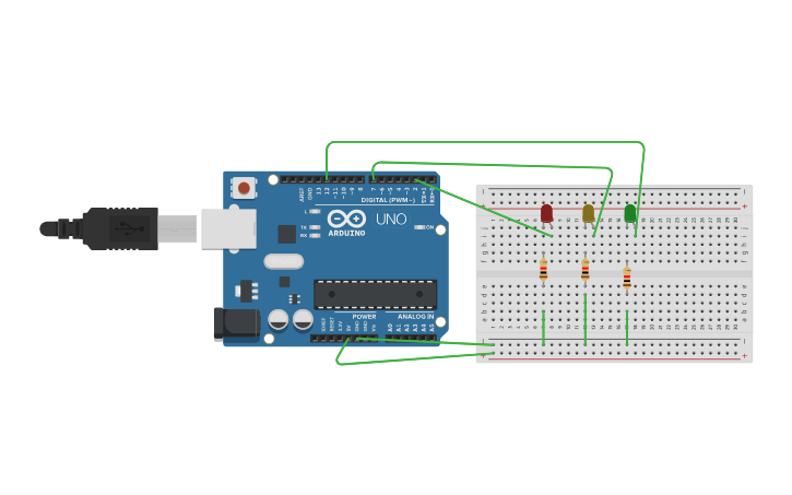 Circuit design Arduino 2nd. Martínez - Tinkercad