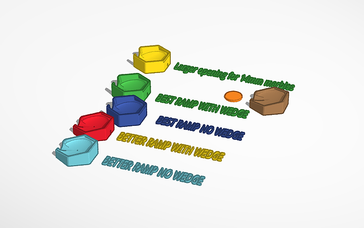 3D design Better GraviTrax Ramp Inserts (for marble drops and jumps ...