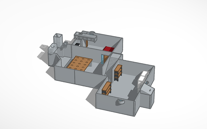 3D design HOBBY WORKSHOP HOME (BASEMENT) - Tinkercad