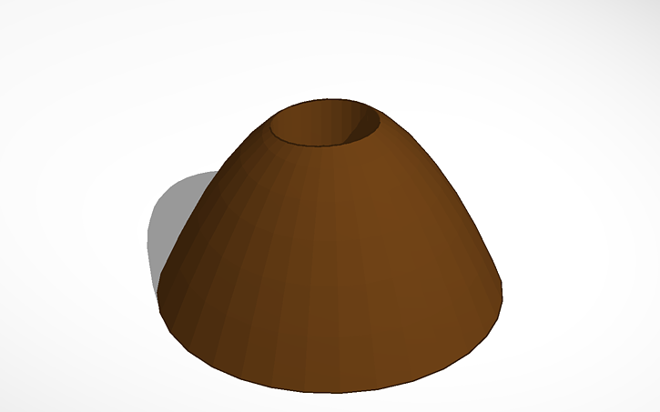 3D design Volcano - Tinkercad