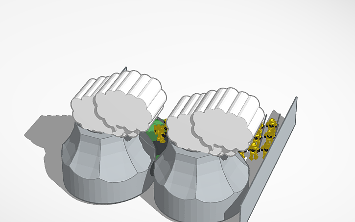 3D design modern castel - Tinkercad