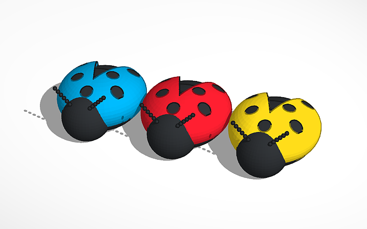 3D design Ladybug - Tinkercad