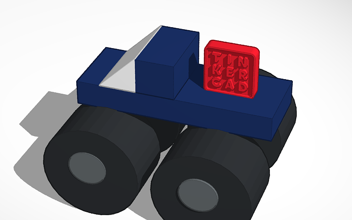 3D design Monster Truck - Tinkercad