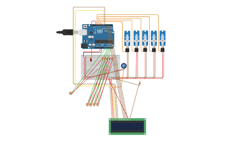 Circuit design Laser Shooting Game - Tinkercad
