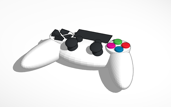 3D design PS controller - Tinkercad