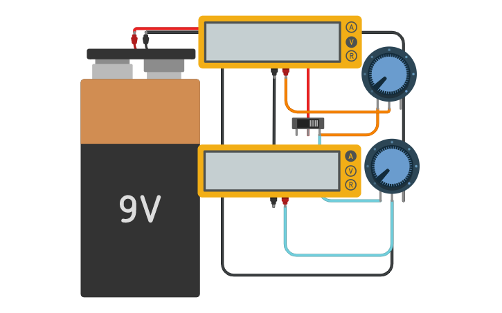 Circuit design 9V Power Supply - Tinkercad
