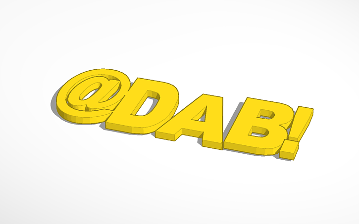 3D design @dab! - Tinkercad
