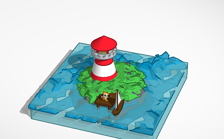 3D design Copy of Light Up a Story with Code Challenge: SCRATCH_CAT ...