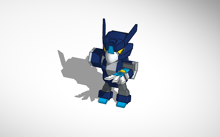 3D design Mecha Crow - Tinkercad
