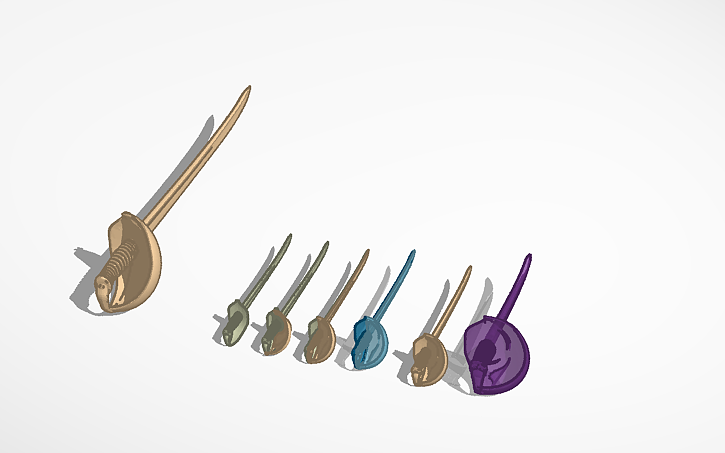 3D design Cutlass - Tinkercad