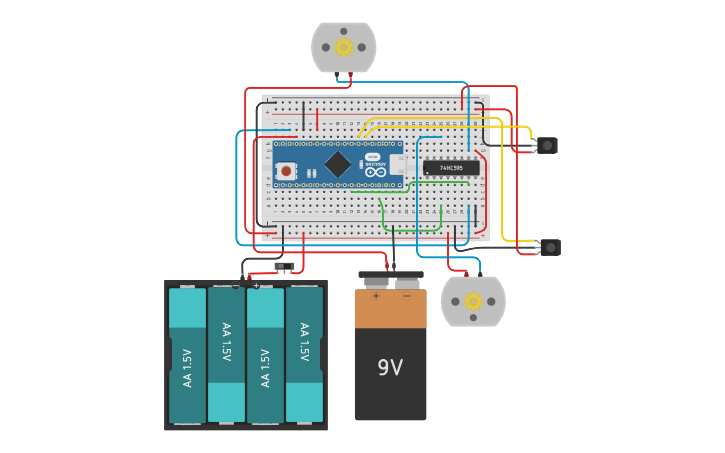 Circuit design arduino micro - Tinkercad