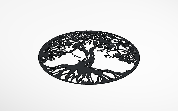 3D design Tree of life - Tinkercad