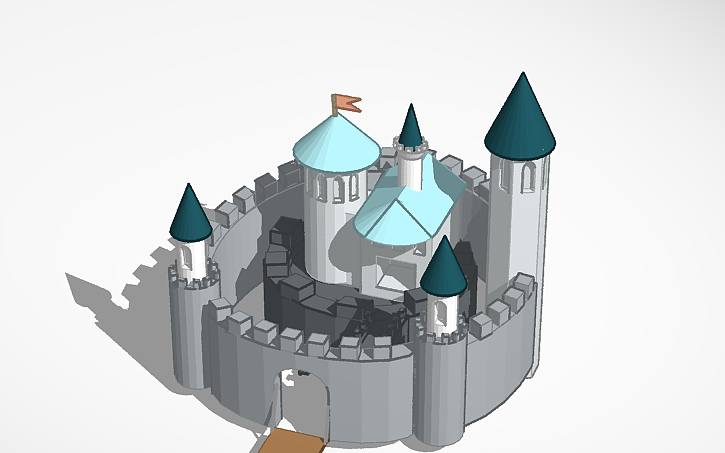 3D design Castle - Tinkercad