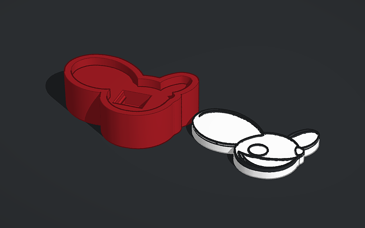 3D design deadmau5 clicker fidget - Tinkercad