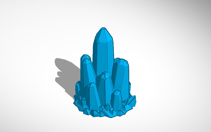 3D design Crystal cluster - Tinkercad