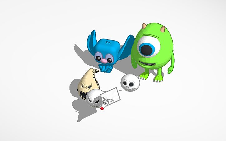 3D design personajes disney - Tinkercad