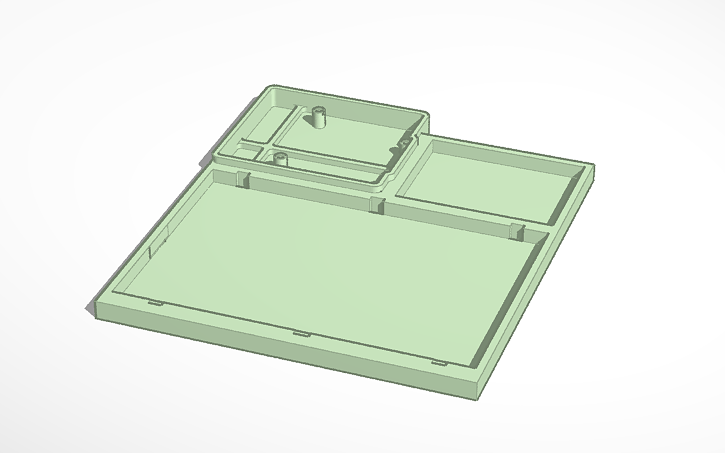 3D design STM32 Nucleo F44RE Breadboard holder - double - Tinkercad