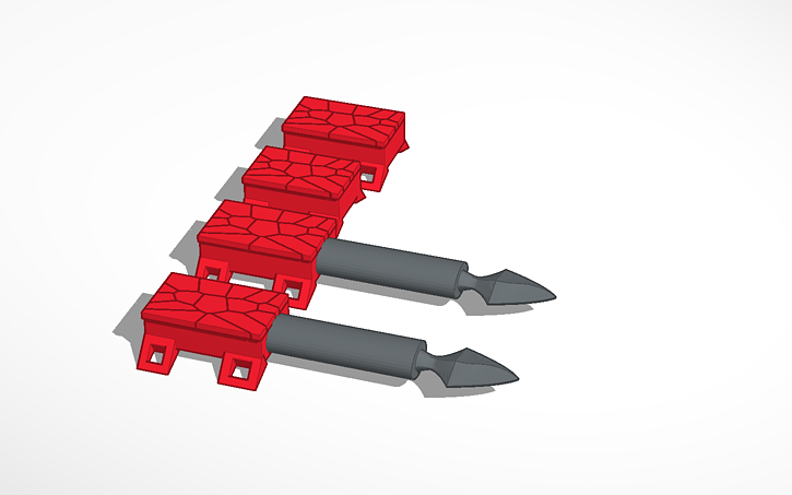 3D design dean Hidden blades - Tinkercad