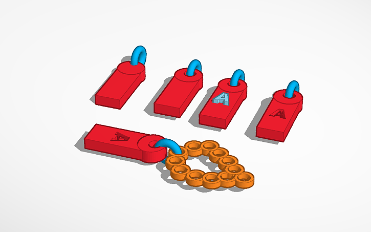 3D design keychain - Tinkercad