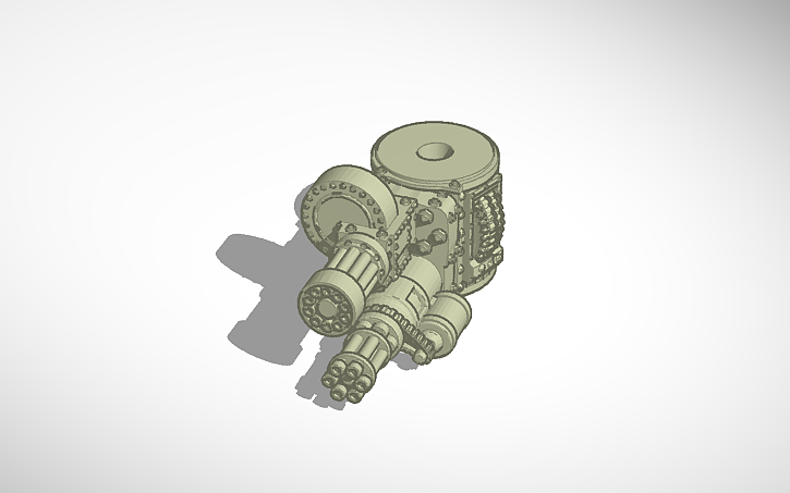 3D design Ork Big "Twin" Gatln'g - Tinkercad