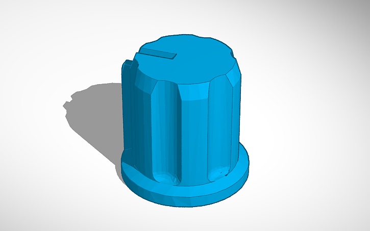 3D design MINI KNOB SPLINED 12mmIPG - Tinkercad