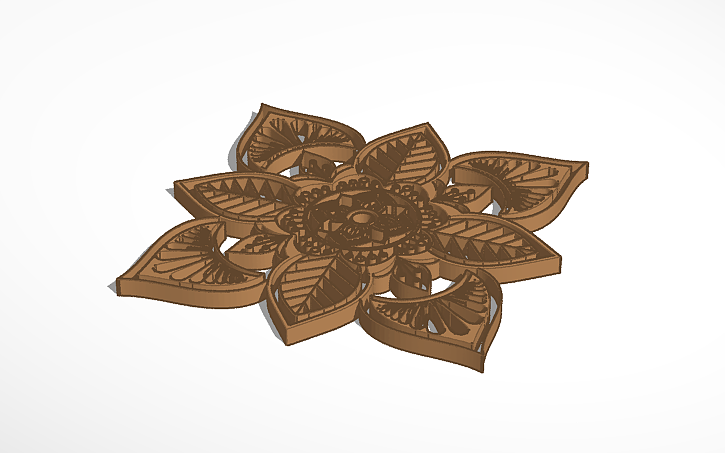 3D design Mandala - Tinkercad
