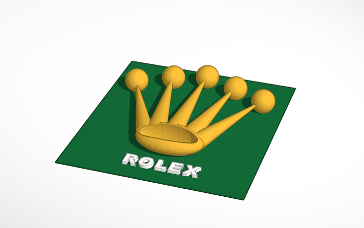 3D design Rolex Sign - Tinkercad