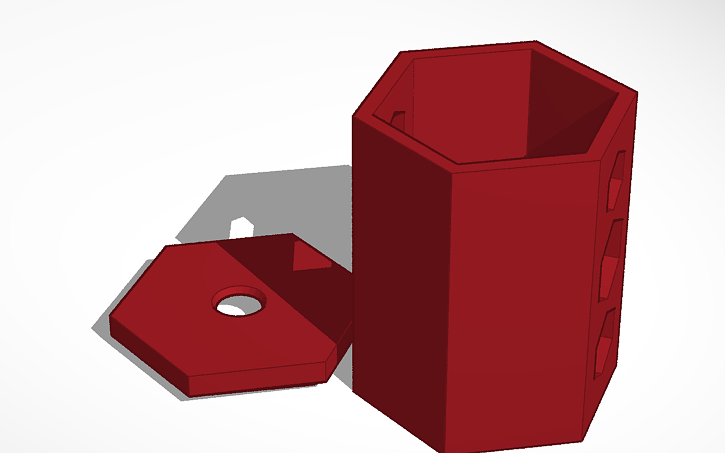 3D design Polygon Deck Box - Tinkercad