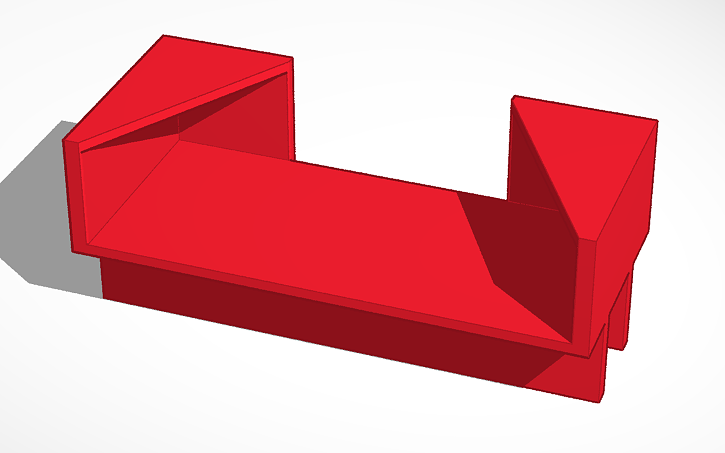 3D design Roku Mount for TV - Tinkercad