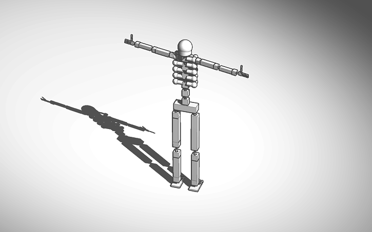 3D design skeleton - Tinkercad