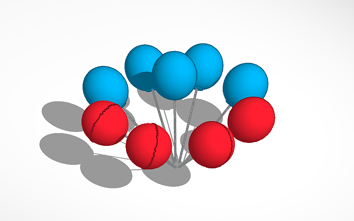 3D design GRU WITH BALLOONS - Tinkercad