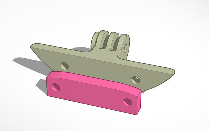 3D design gopro i4 mount - Tinkercad