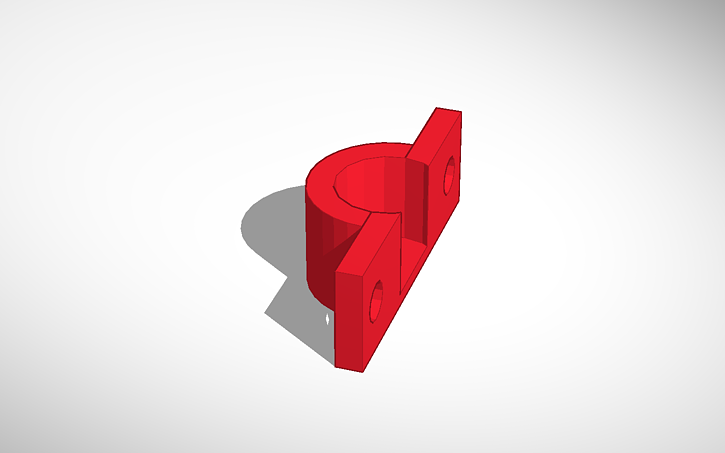 3D design QU-BD 8mm Table rod clamp - Tinkercad