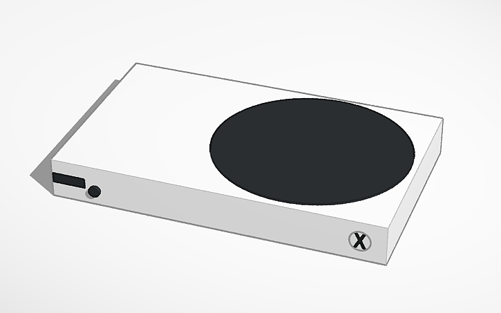 3D design Xbox Series S Robot White - On - Tinkercad