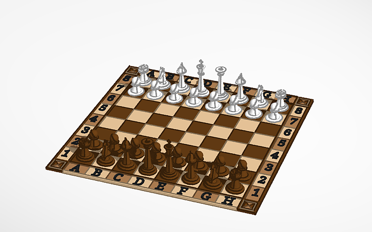 3D design Logan chess - Tinkercad
