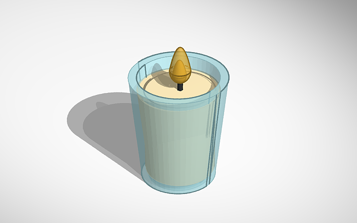 3D design Candle candle candle candle candle candle - Tinkercad