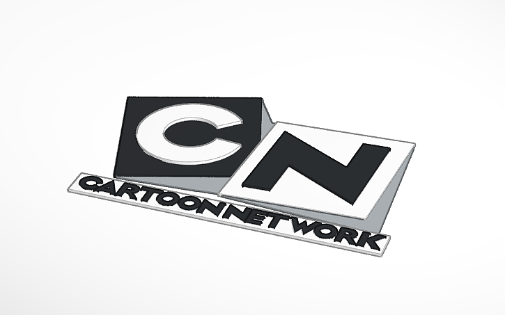3D design 3rd Cartoon Network Logo - Tinkercad