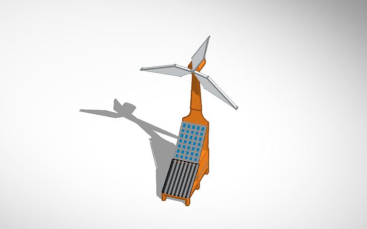 3D design Wind and Solar Crop Dryer - Tinkercad