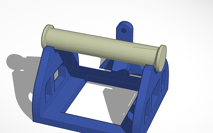 3D design Large Industrial Thread Spool Stand - Tinkercad