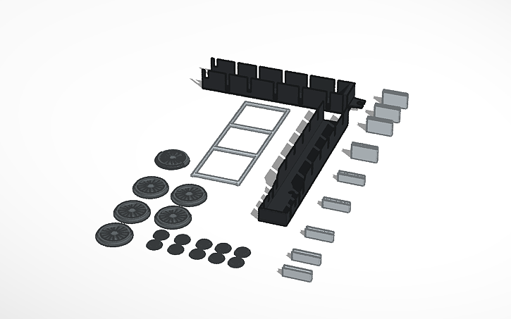 3D design William Middleton ERTL Gordon Chassis - Tinkercad