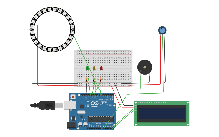 Circuit design Water Dispenser Monitor (Replace Knob with Water Level ...