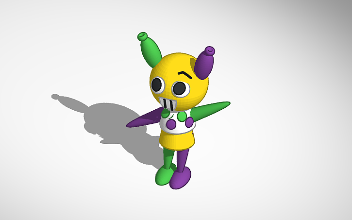 3D design looey but I made the body but I cant make hands lol - Tinkercad